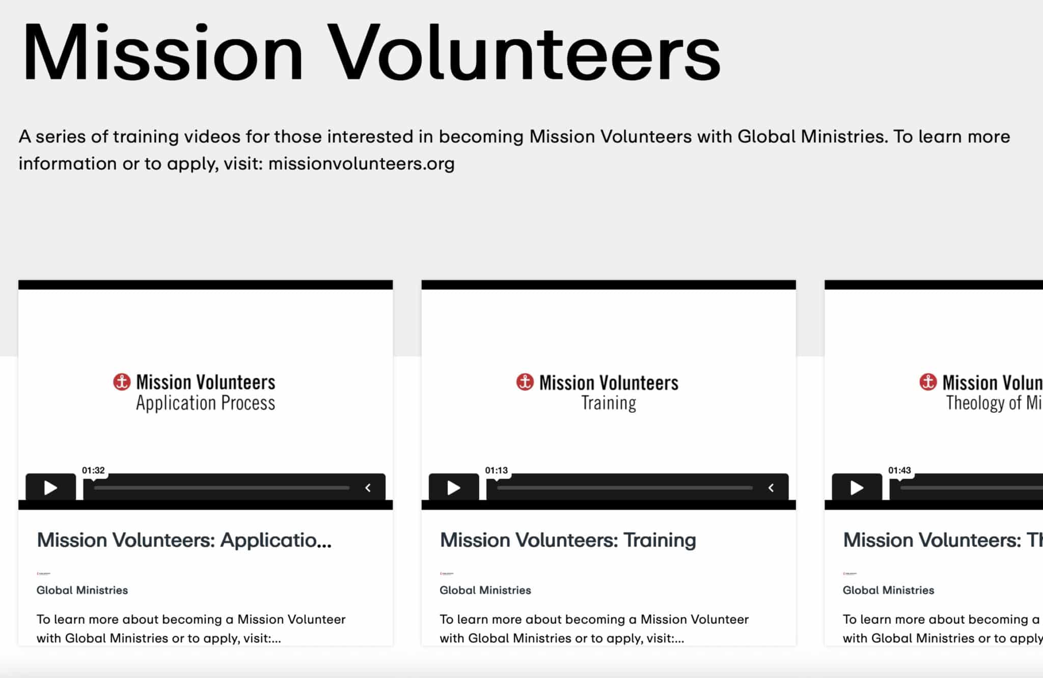 Mission Volunteers | Global Ministries