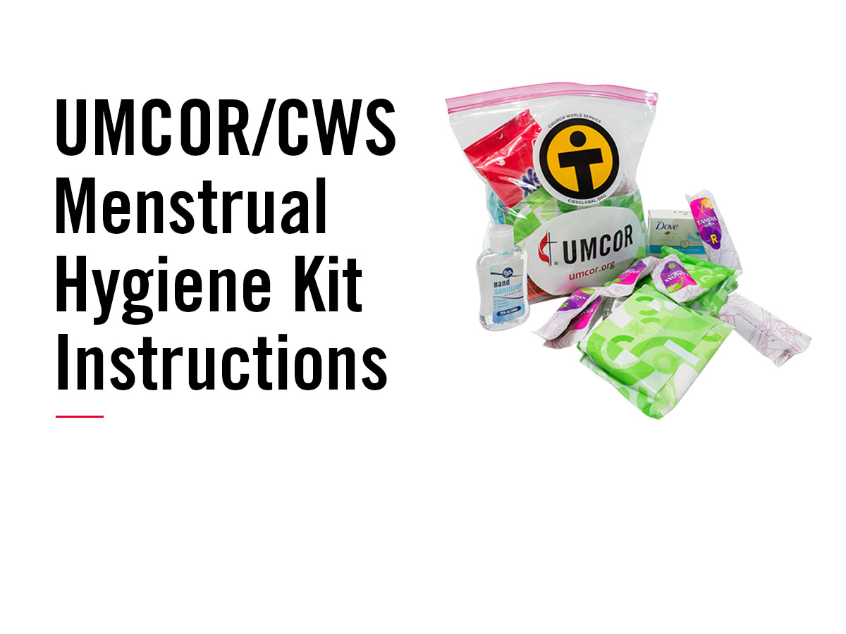UMCOR Menstrual Hygiene Kit Instructions | Global Ministries